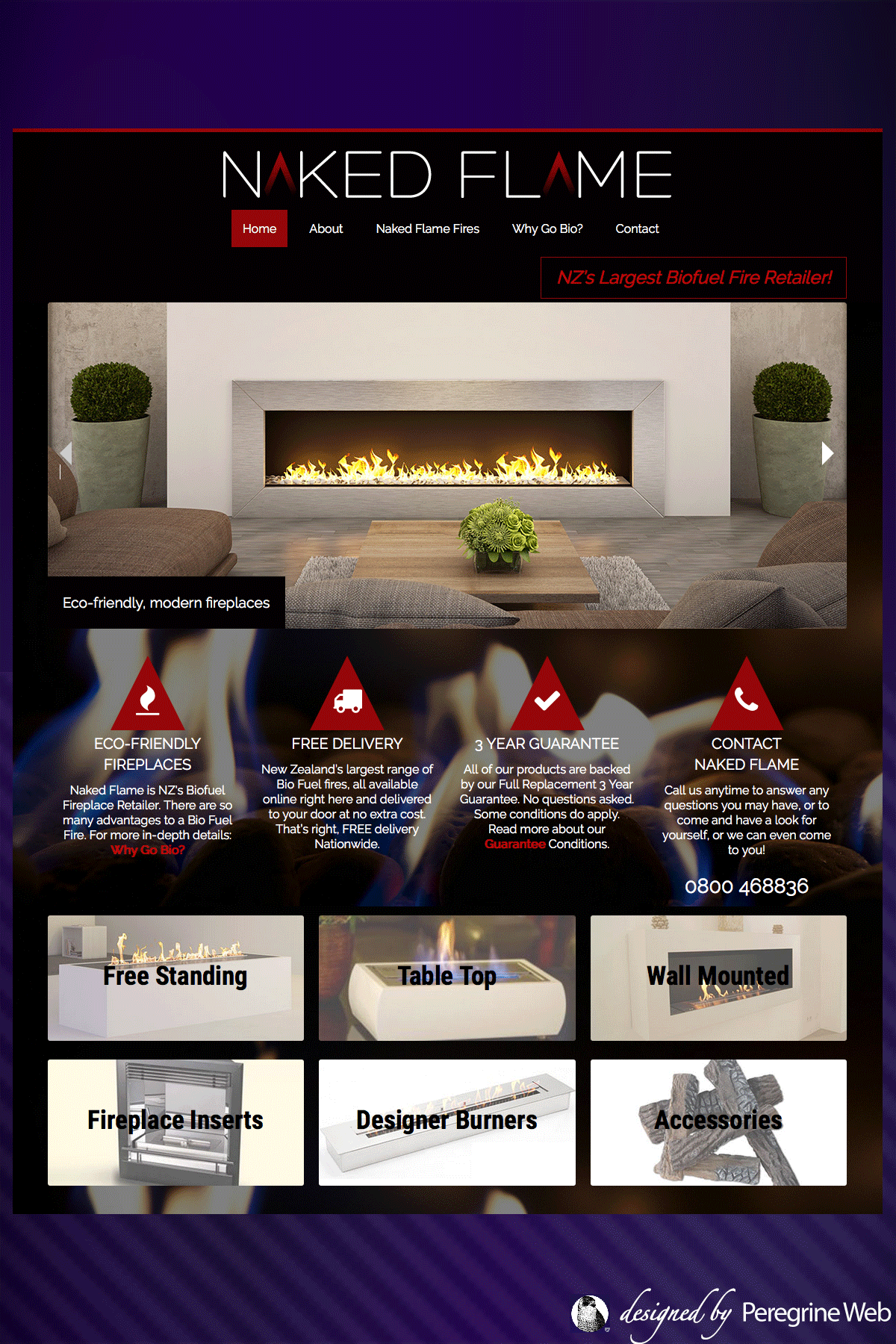 Biofuel Fireplaces, Indoor Outdoor Fires | Bioethanol | Naked Flame NZ