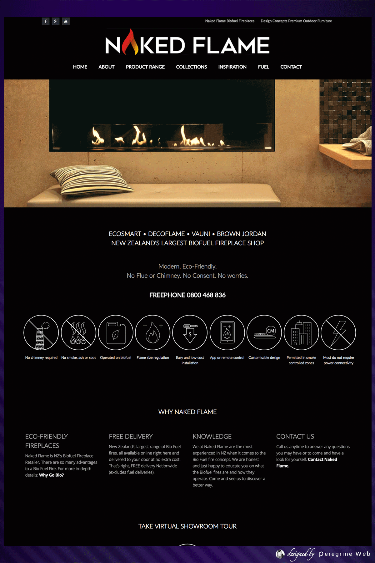 Biofuel Fireplaces, Indoor Outdoor Fires | Bioethanol: Naked Flame NZ